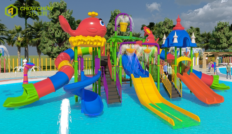 children water park equipments outdoor playground plastic slide water ...
