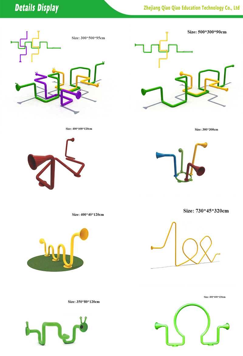 Qiaoqiao Children's Playground Talk Tube Galvanized Steel Outdoor ...