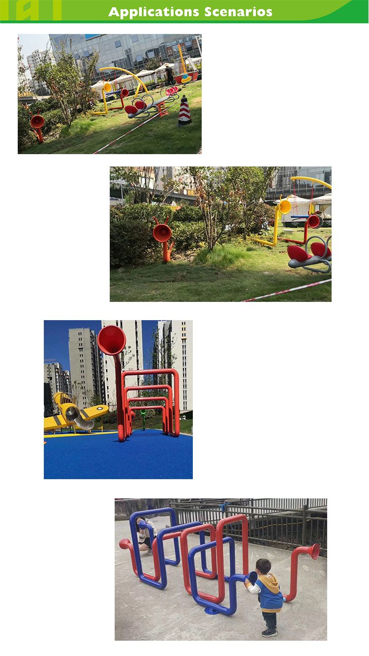 Qiaoqiao Children's Playground Talk Tube Galvanized Steel Outdoor ...
