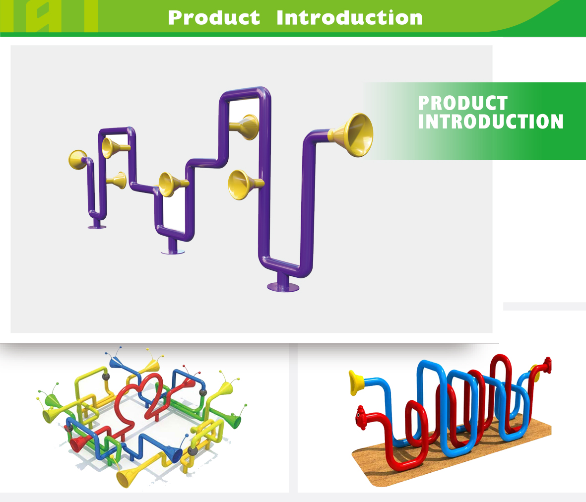 Qiaoqiao Children's Playground Talk Tube Galvanized Steel Outdoor ...